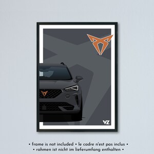 Cupra Formentor + VZ & VZ5 Illustration Printed on Matte White Paper ...