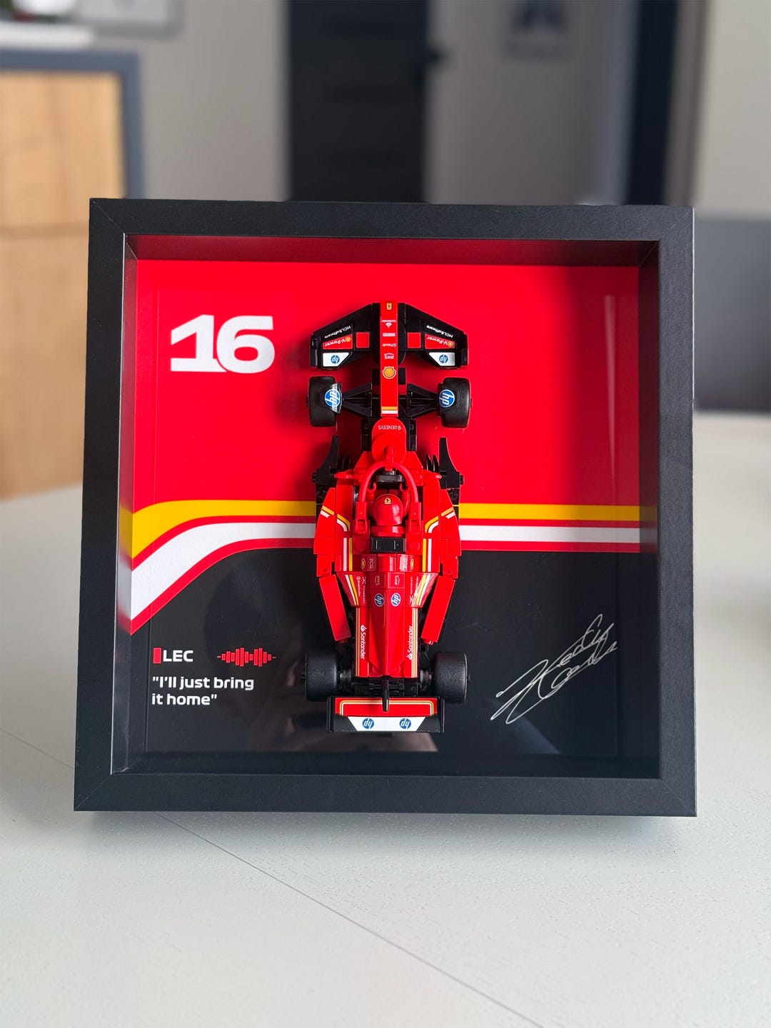 3D Frame Charles Leclerc for LEGO® Speed Champions Ferrari SF-24 F1 ...