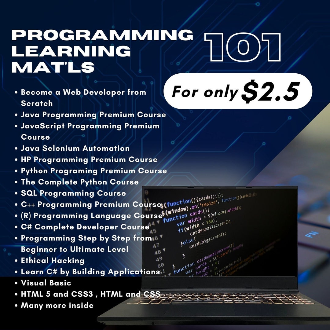 Computer Programming Learning Materials for Beginners TAKE ALL for 2.5 ...