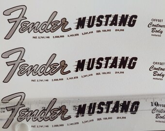 134 Fendr Custom OFFSET Headstock Logo STICKER 3x - Etsy