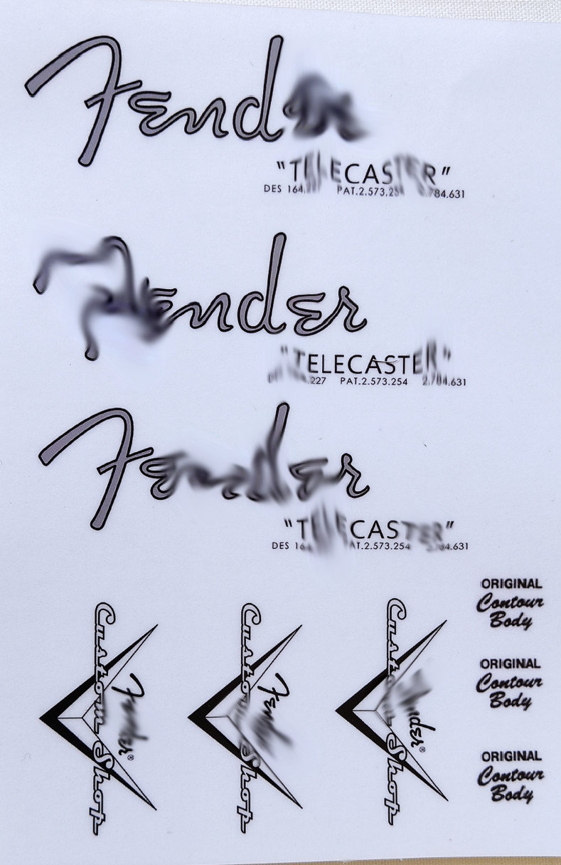 Fender telecaster decal - Etsy.de