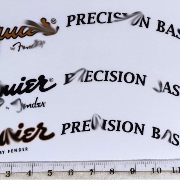 Squier Headstock Decals - Etsy