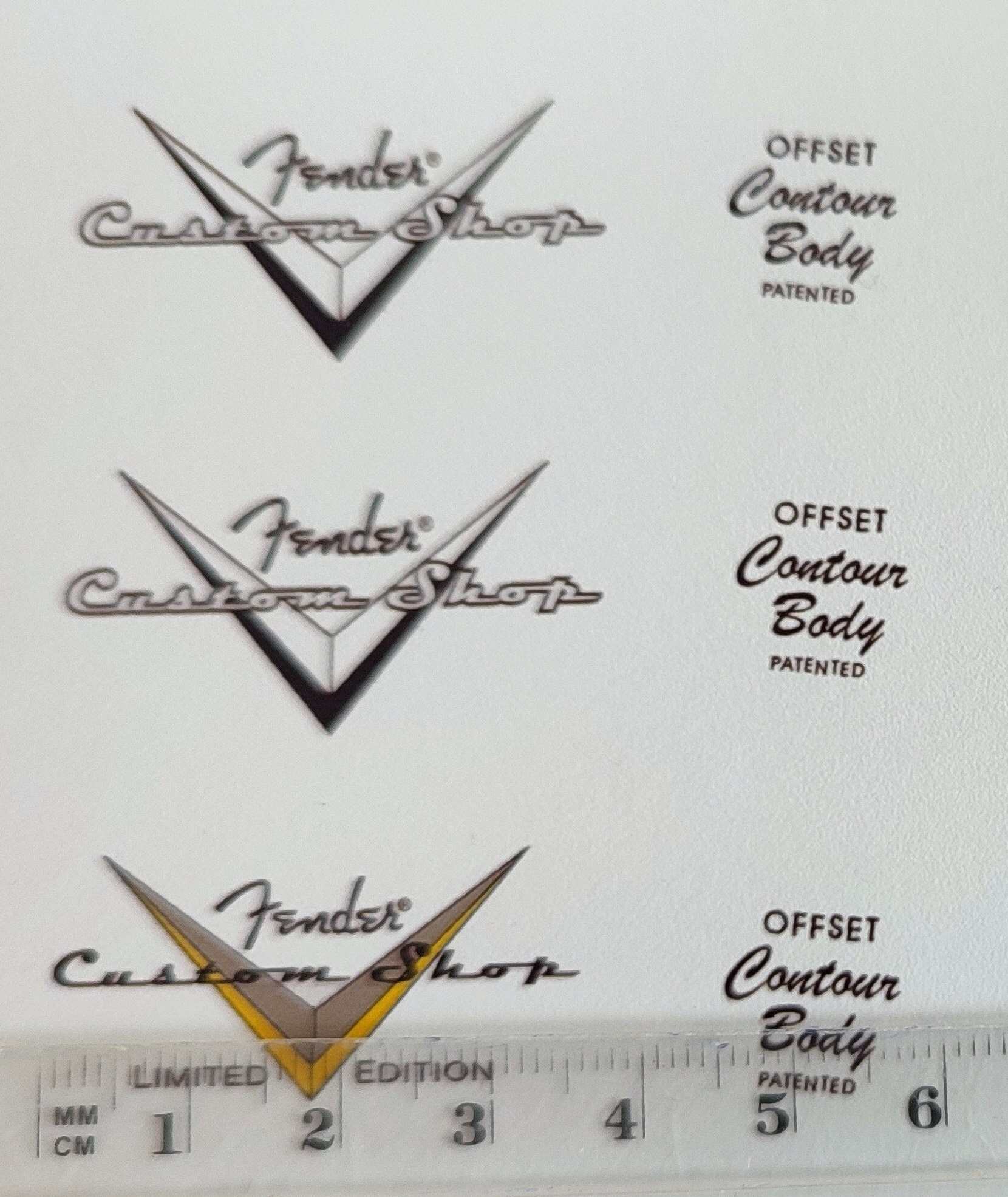 134 Fendr Custom OFFSET Headstock Logo STICKER 3x - Etsy