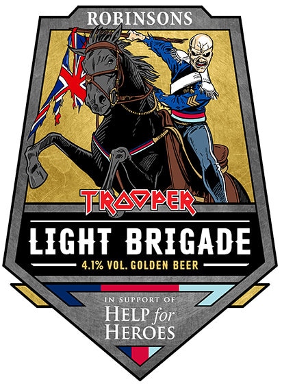 2 - Iron Maiden Trooper STICKER 666 Eddie Beer Labels Variations (self ...