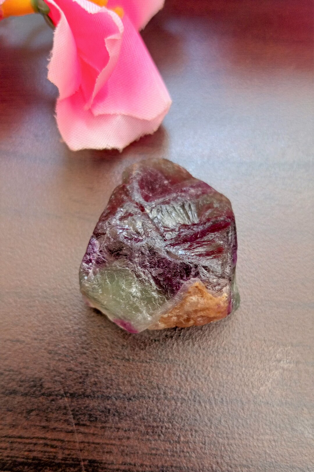 103.95 Cts Natural Rainbow Fluoride Stone Fluoride Gemstone Specimen ...