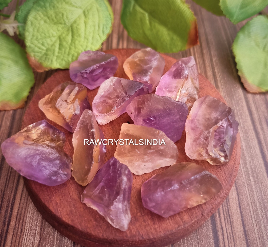 5 Piece Raw Ametrine Crystal Natural Ametrine Rare Stone | Etsy