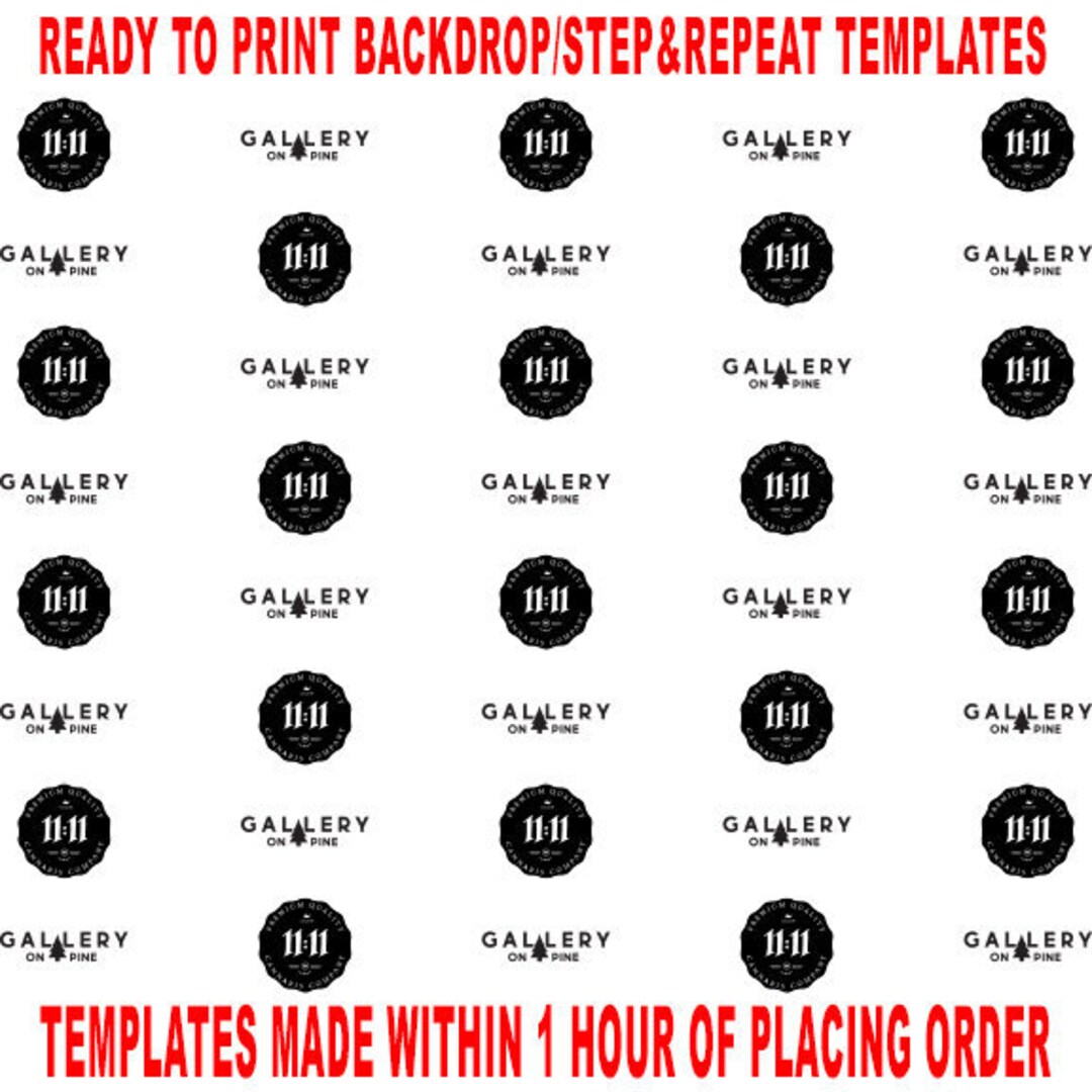 CUSTOM Backdrop/step&repeat Design Templates **FAST SERVICE** - Etsy