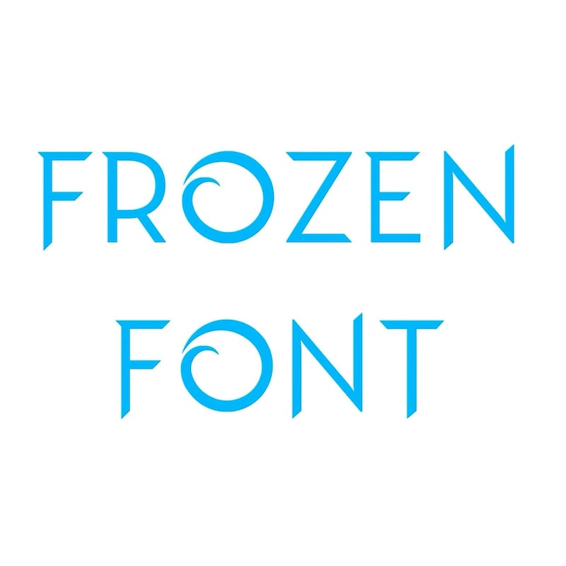 Frozen Font - Etsy