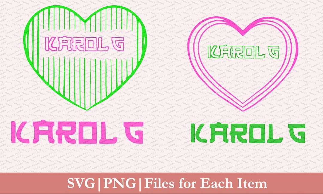 Karol G | Heart | VMA | SVG | PNG | Files - Etsy