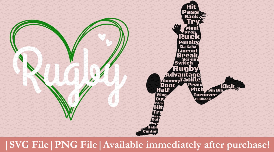 Rugby || SVG || PNG || Files - Etsy
