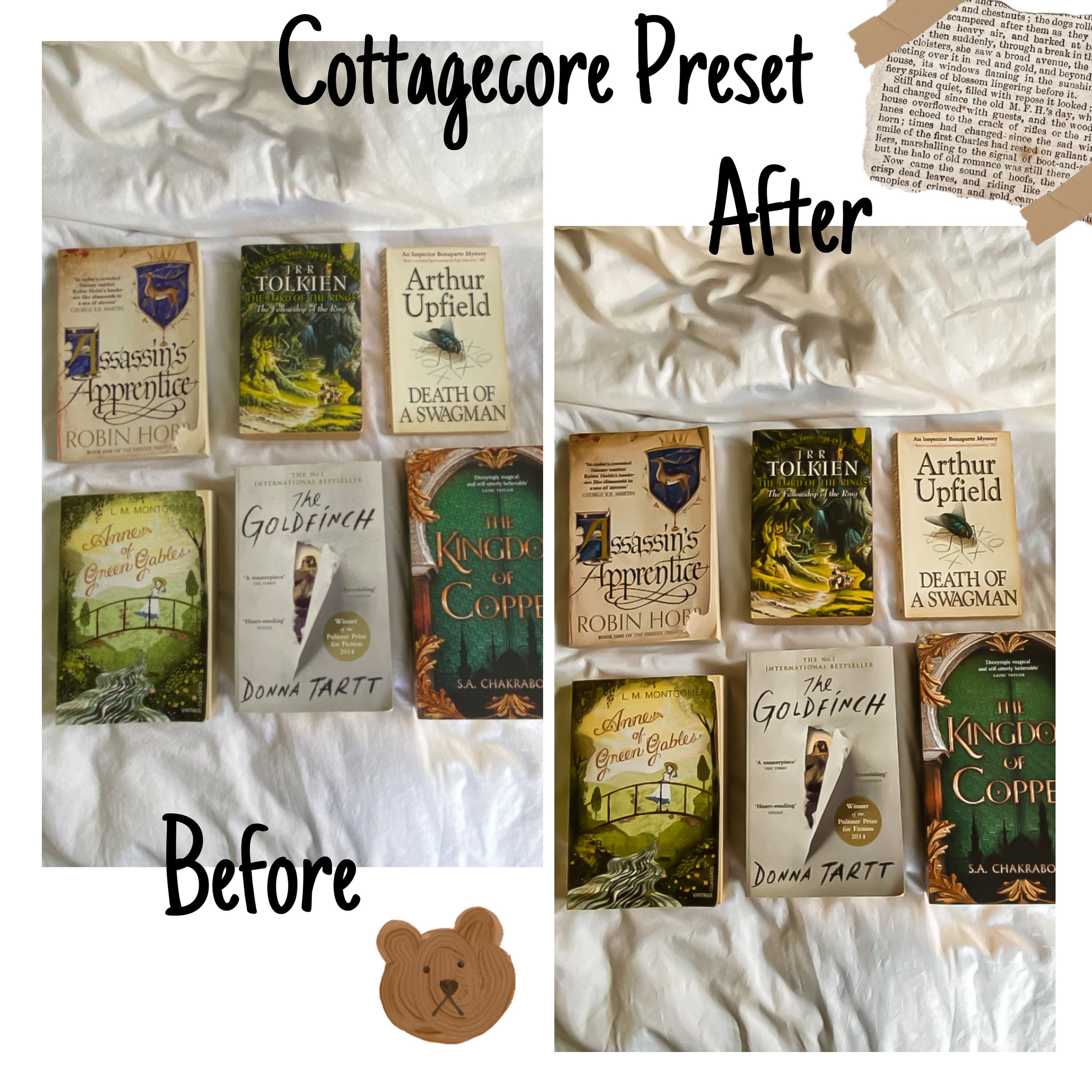 Cottagecore Bookstagram Preset Lightroom - Etsy Australia