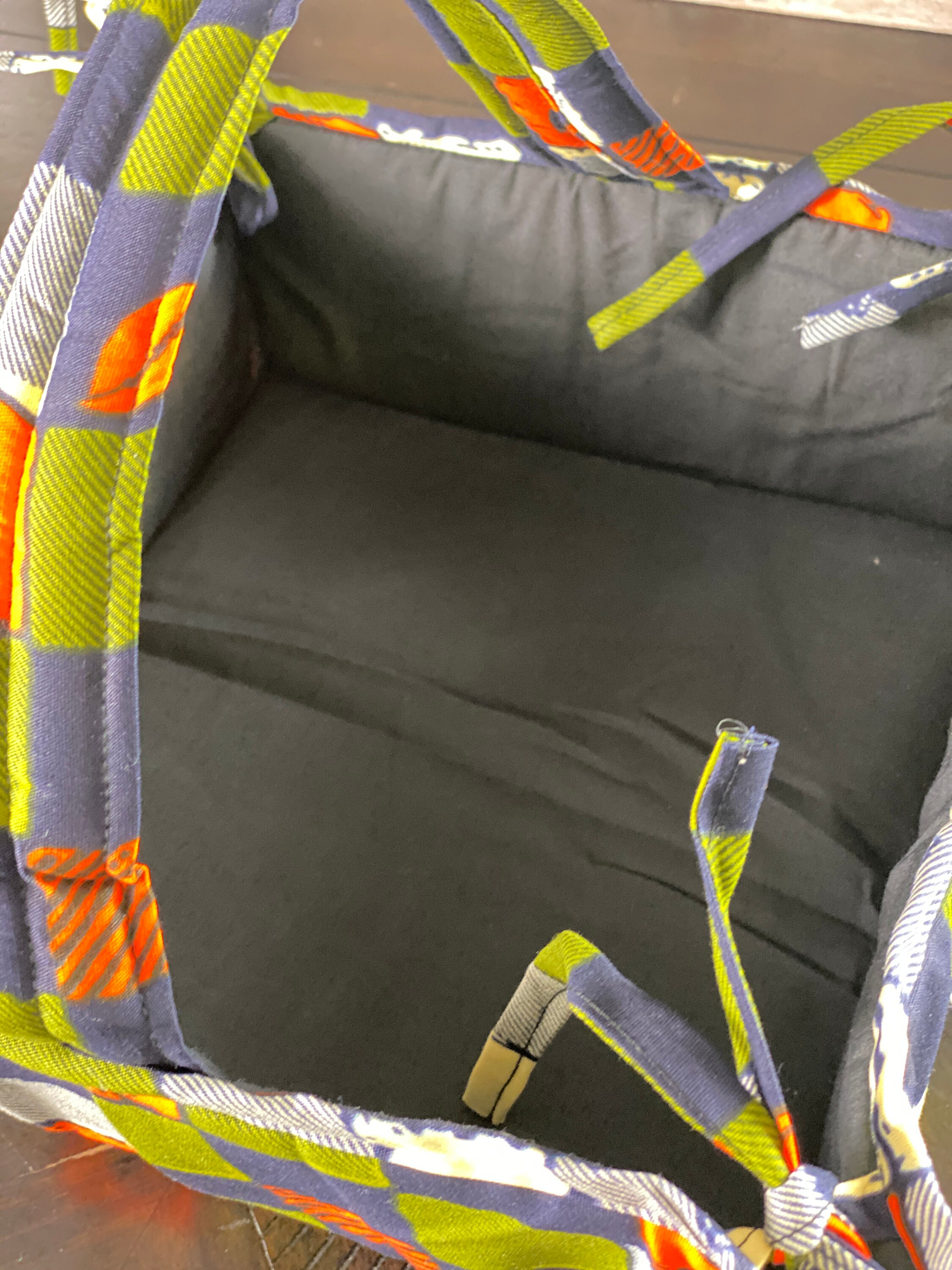 Sitan Green Ankara Breadbasket Table Linen Handmade African Fabric ...