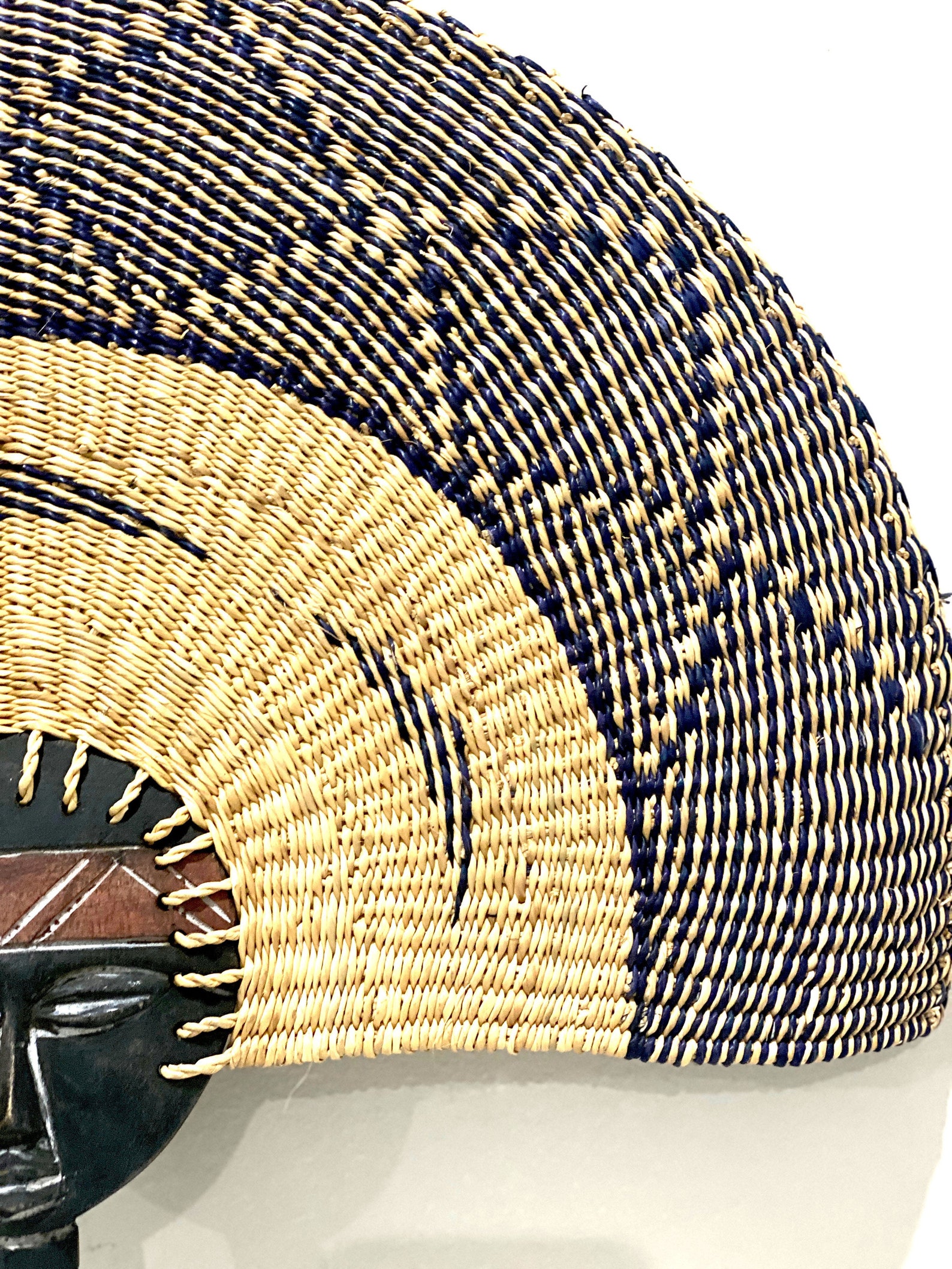 Woven Wall Fan Hanging| Bolga Mask Fan| African Wall Basket| Basket ...