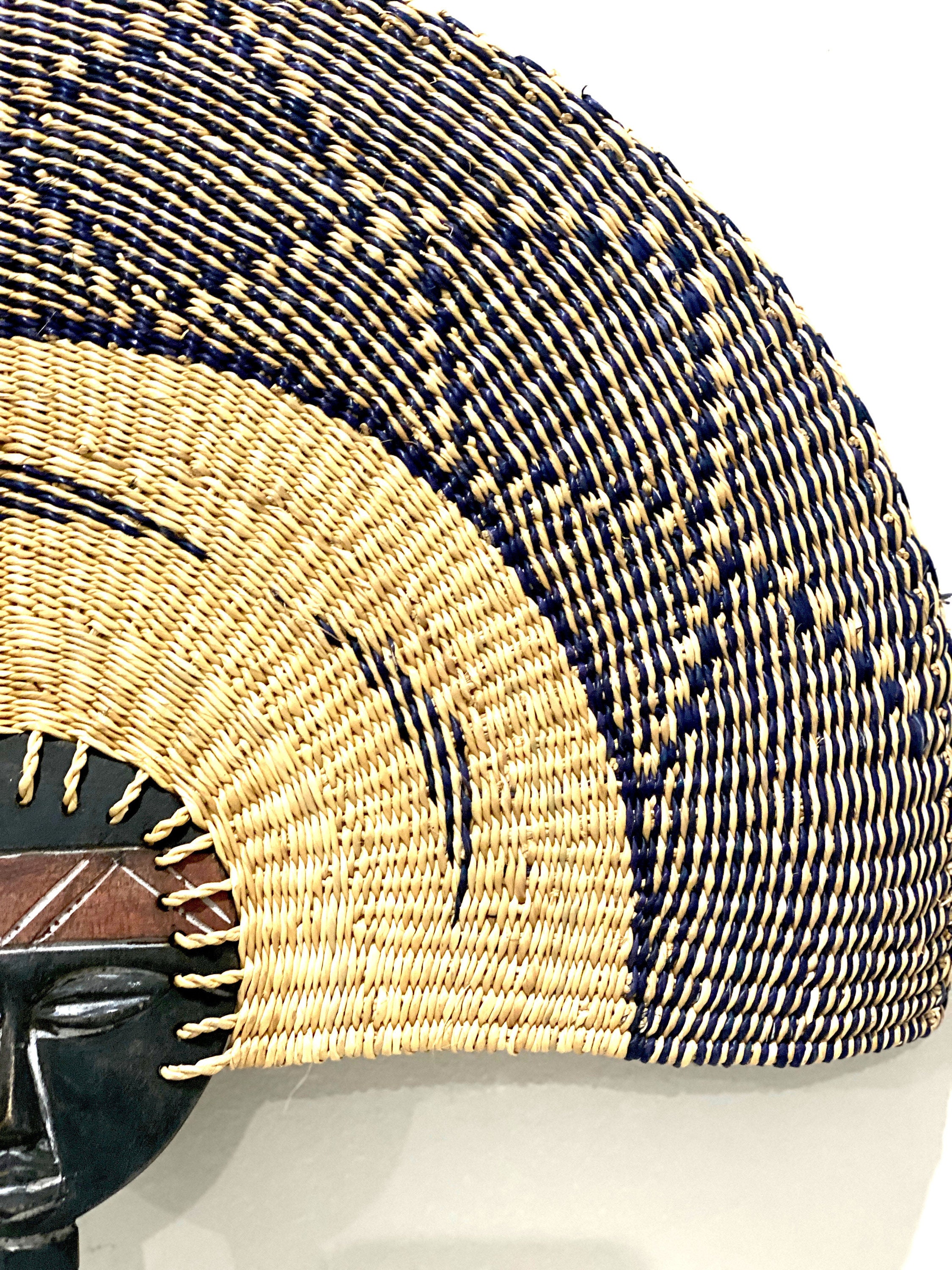 Woven Wall Fan Hanging| Bolga Mask Fan| African Wall Basket| Basket ...