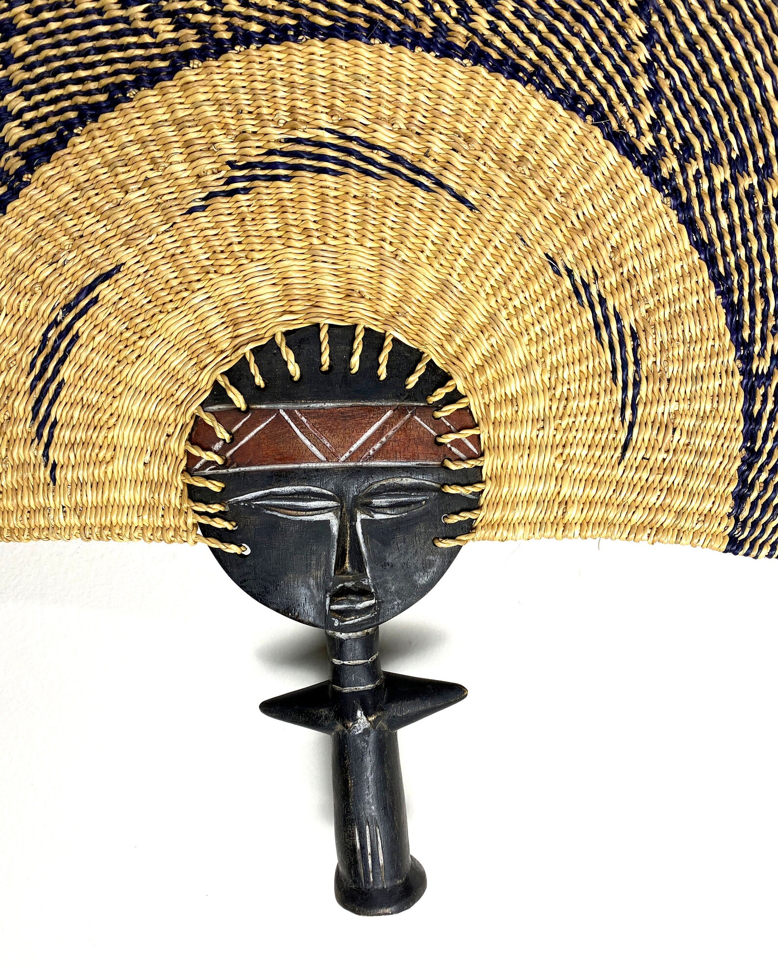 Woven Wall Fan Hanging| Bolga Mask Fan| African Wall Basket| Basket ...