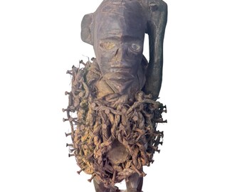 African Bakongo Nail Statue: Congo Power Figure, 34cm - Etsy