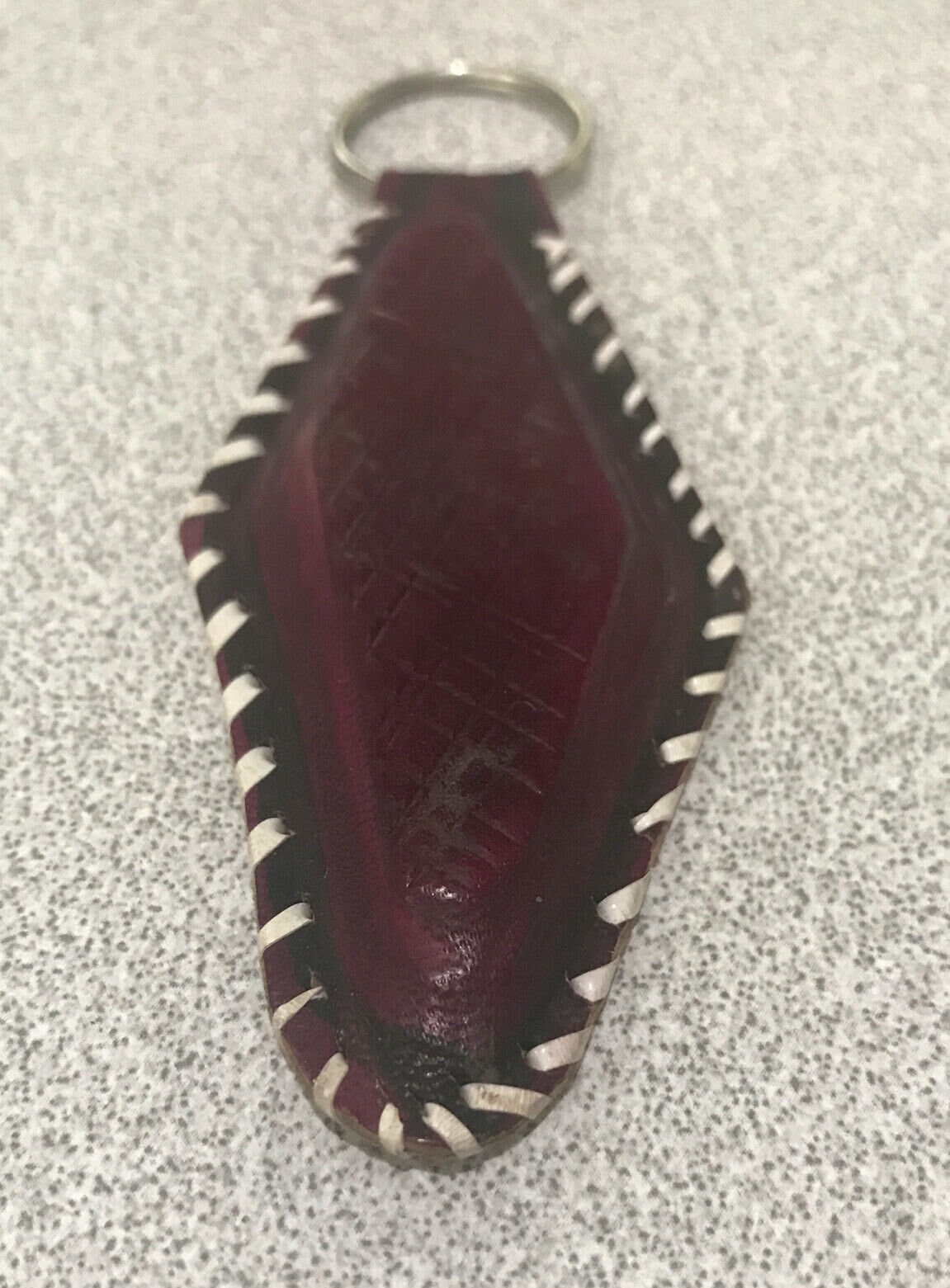 Red Vintage Leather Keychain/tuareg Tribe/handmade Keychain Made in ...