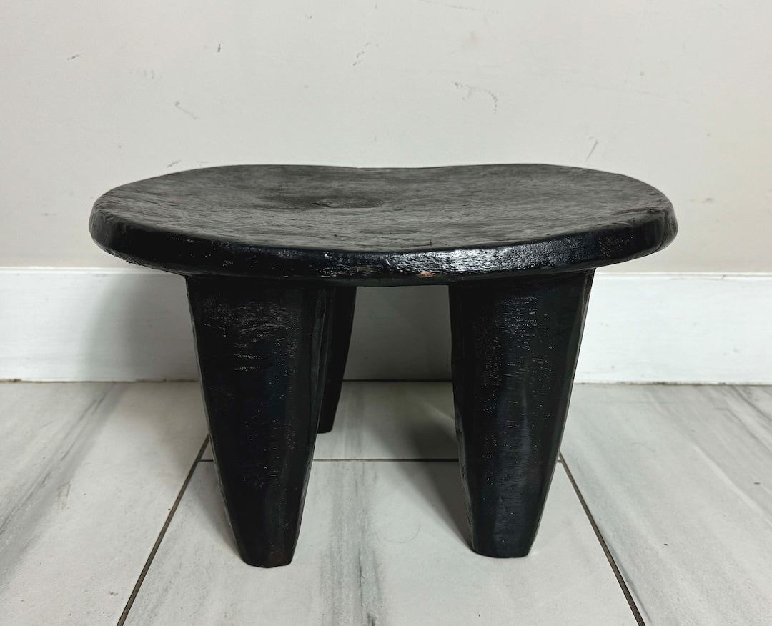 Senufo Stool Hand-carved Wooden Bench Side Stool Wood Stool African ...