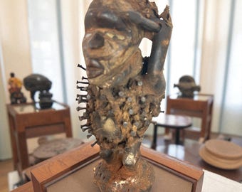 African Bakongo Nail Statue: Congo Power Figure, 34cm - Etsy