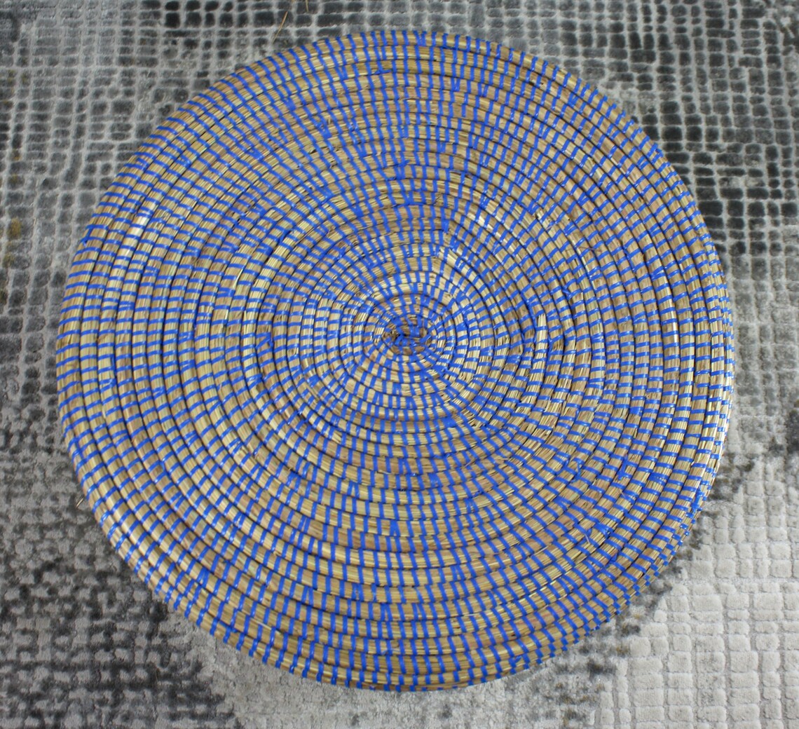 Wassa Jumbo Purple Senegal Storage Basket Handmade Senegalese Unique ...