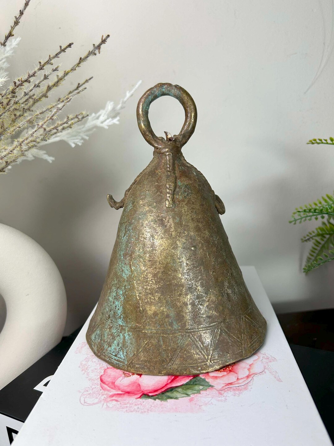 Primitive African Brass Cowbells/ Vintage Antique Bell African Antiqued ...