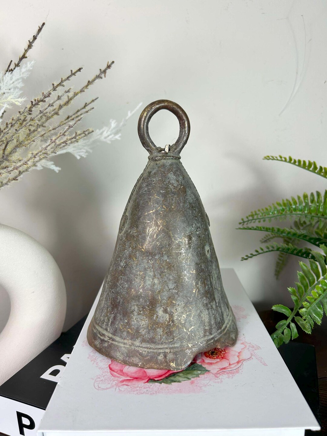 Vintage African Brass Cowbell: Primitive Antiqued Bell, Nigeria - Etsy