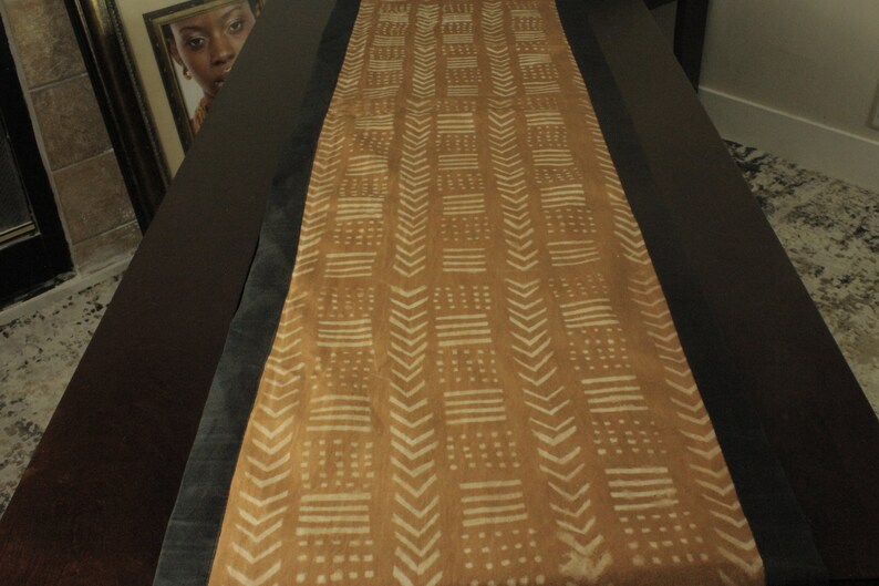 African Mudcloth Table Runner, Africa Home Wall Decor, Boho Wall Table ...