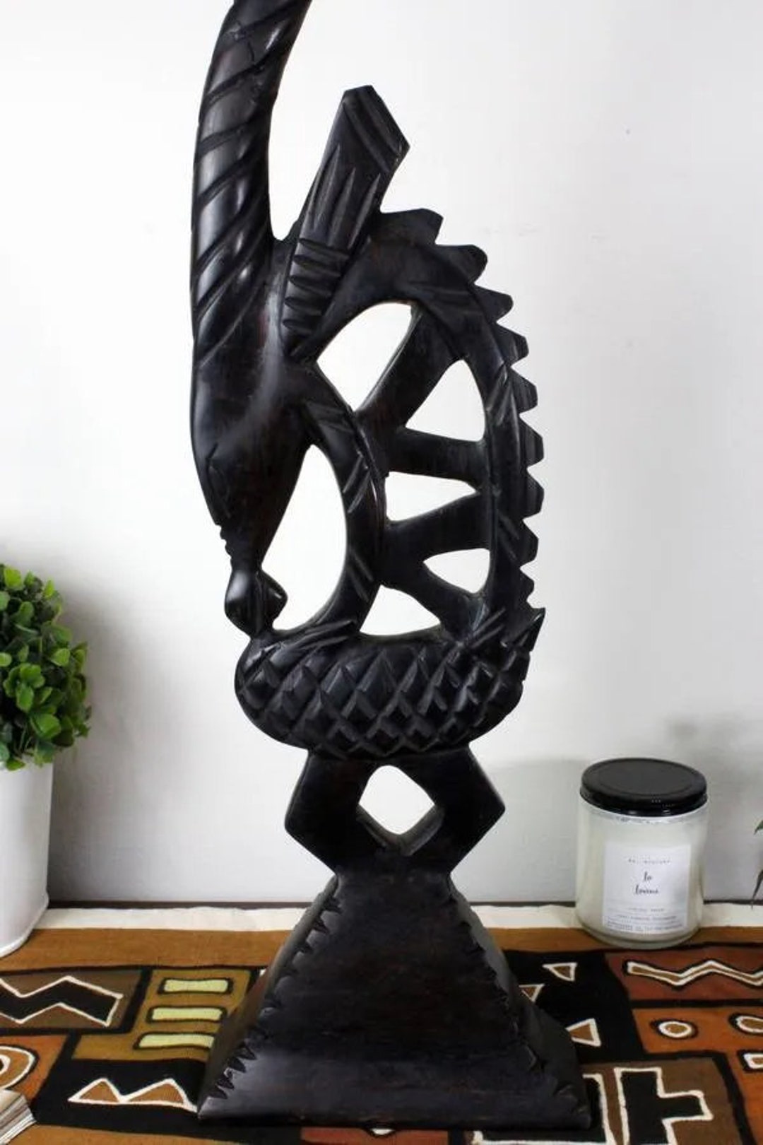 Chiwara Wooden Sculptures Home Decor Art Decor - Etsy