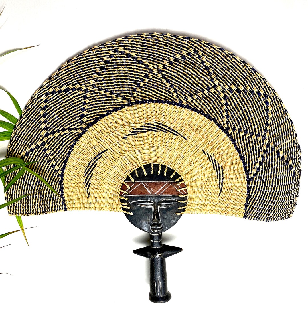 Woven Wall Fan Hanging| Bolga Mask Fan| African Wall Basket| Basket ...