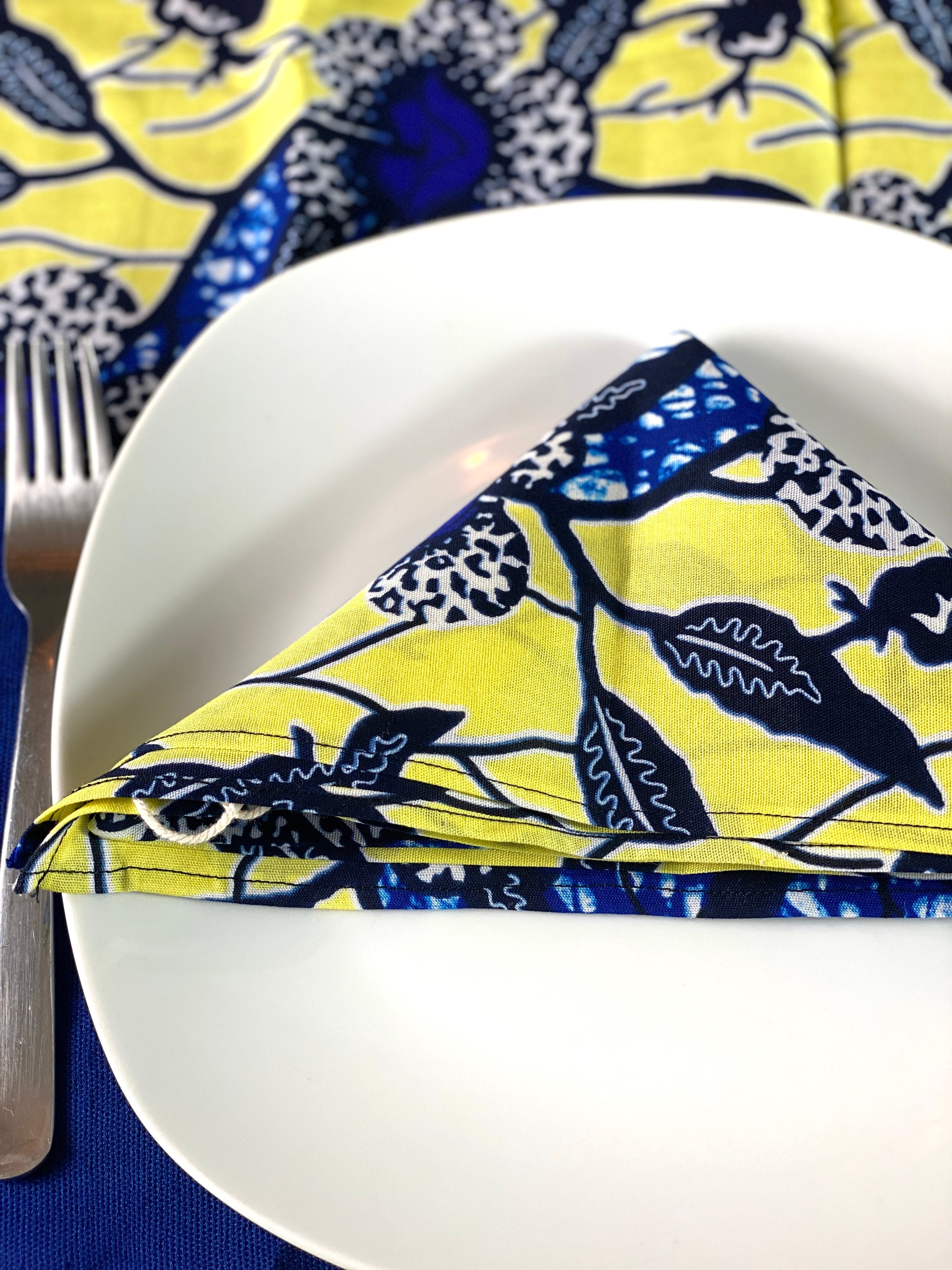 Handcrafted Ankara Wax Tablecloth Colorful and Unique Dining - Etsy