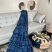 Lolo Blue African Mudcloth Blanket Set Traditional Textile - Etsy