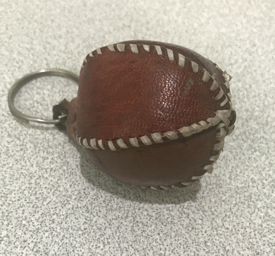 Brown Vintage Leather Ball Keychain/tuareg Tribe/handmade Keychain Made ...