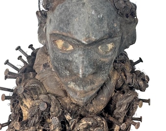 African Bakongo Nail Statue: Congo Power Figure, 34cm - Etsy