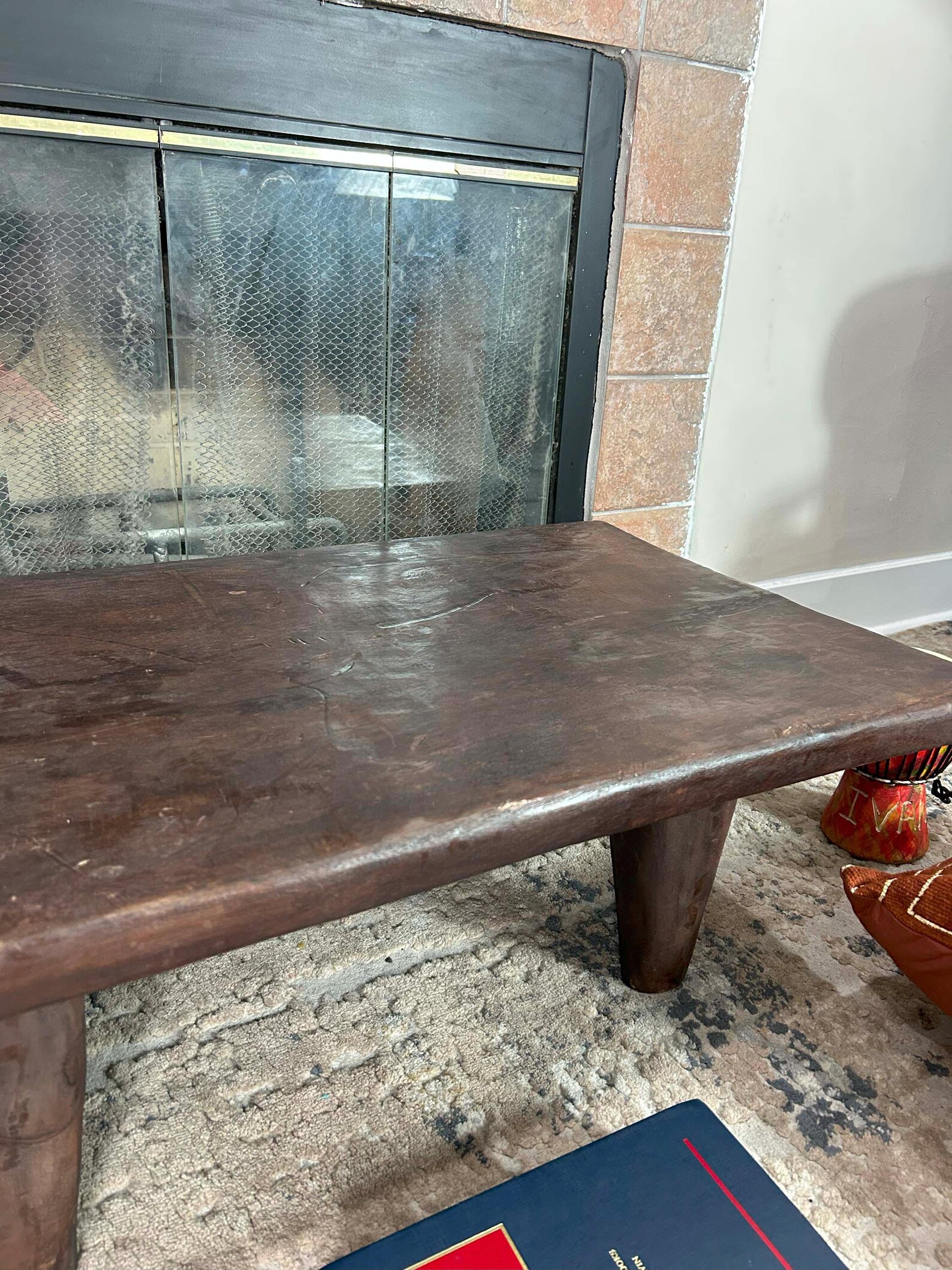 Handmade Senufo Bench: African Wood Coffee Table, Rustic Tribal Decor ...