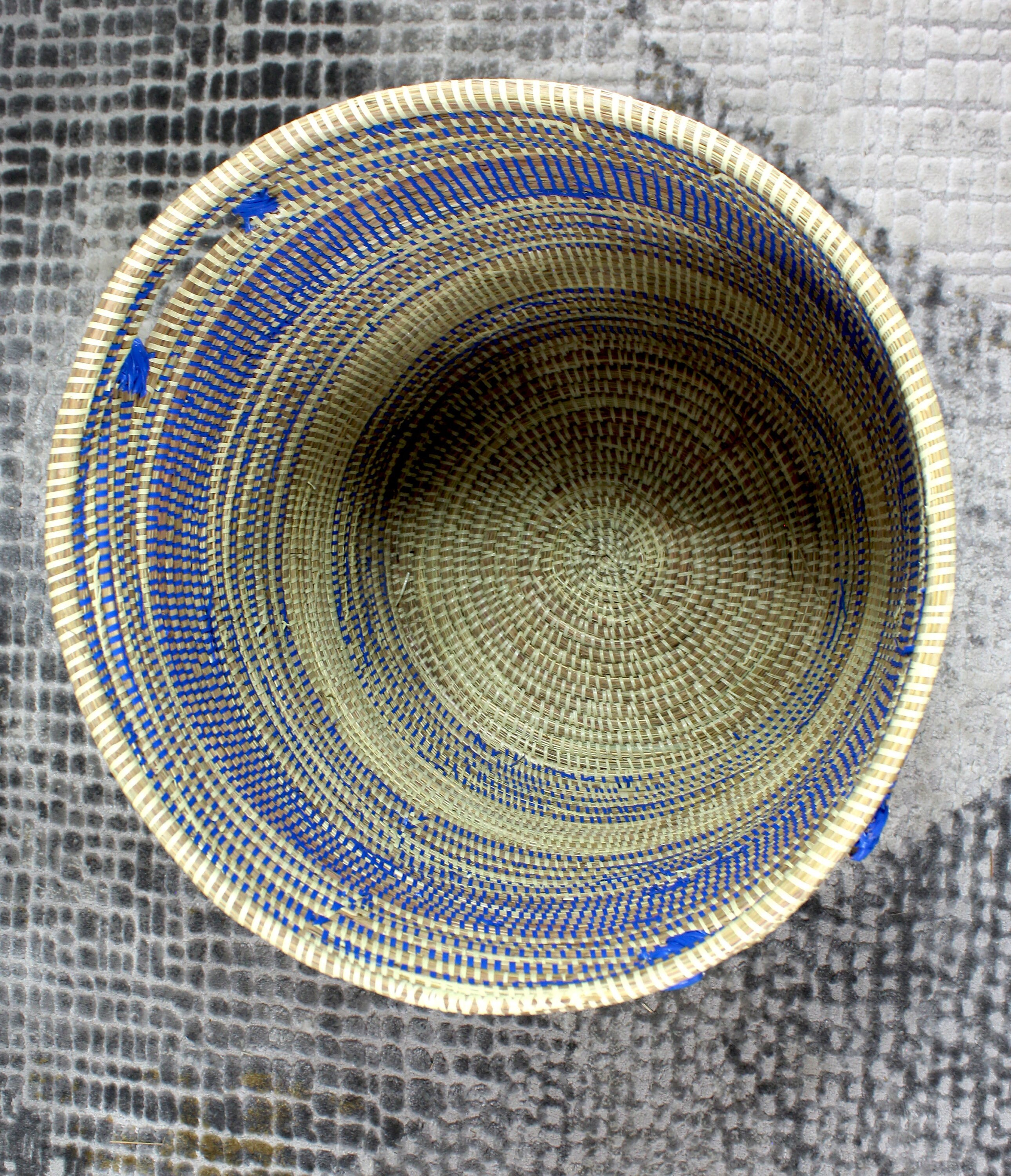 Wassa Jumbo Purple Senegal Storage Basket Handmade Senegalese Unique ...