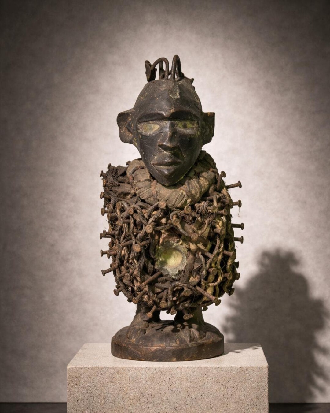 Vintage African Bakongo Nail Statue/congo Power Figure Nkondi | Hand ...