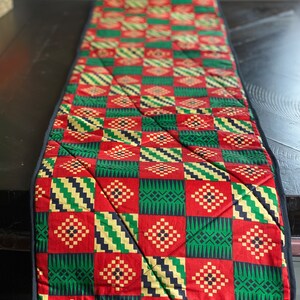 Handmade Ankara Quilted Table Runner: African Fabric Table Linen - Etsy