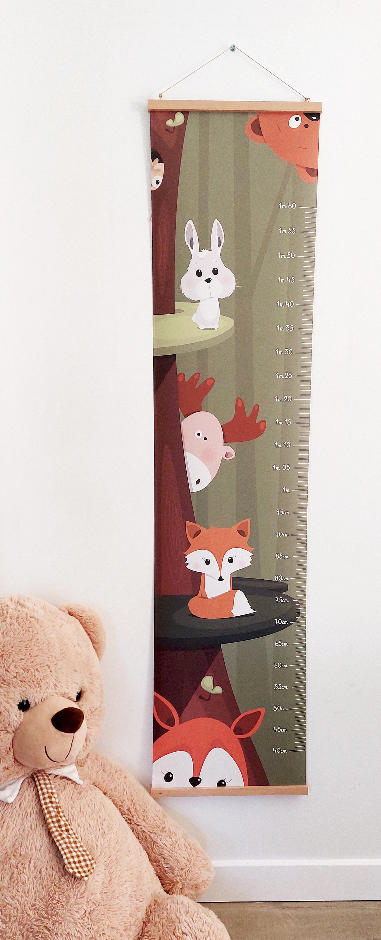 Personalized Height Chart With Poster Holder to Measure the Child's ...
