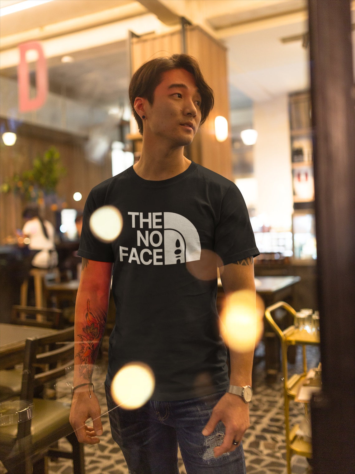 The No Face T-shirt Unisex Short Sleeves Shirt Spirited - Etsy