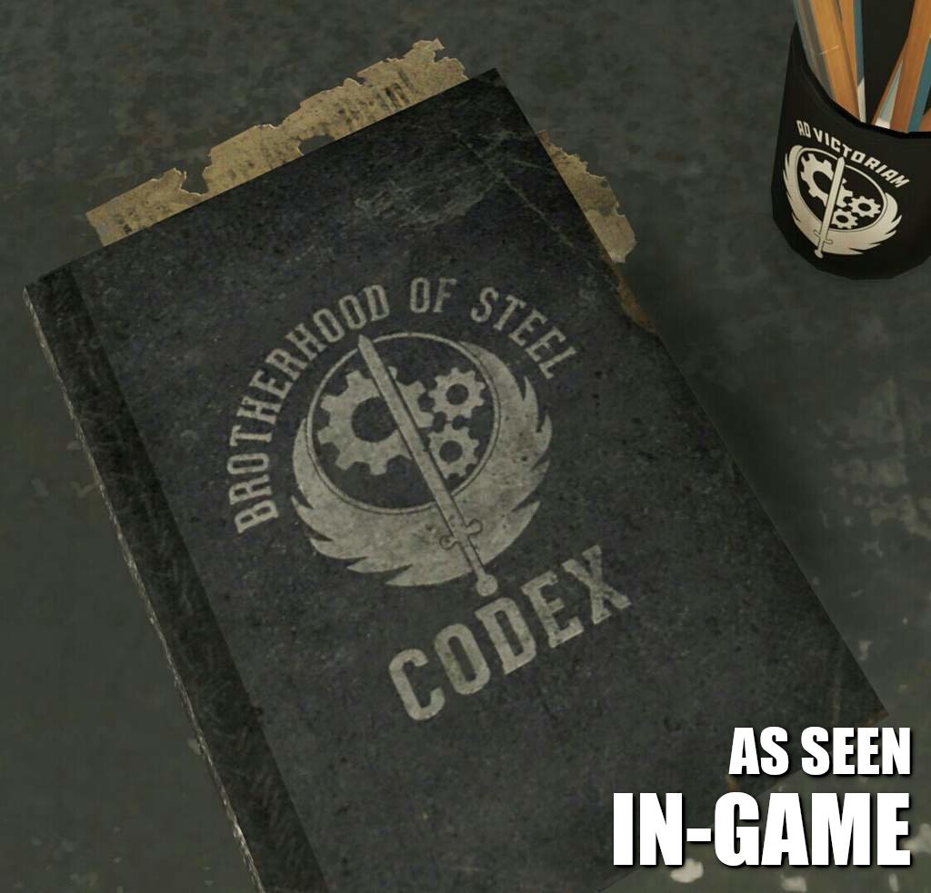 Fallout Brotherhood of Steel Codex Journal | Hardcover Notebook Pad 75 ...