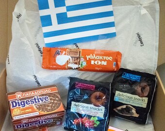 Snack Box GREEK Authentic Snack Box Gift Box Care Package 10 - Etsy