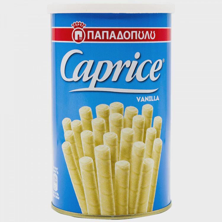 Caprice Chocolate Wafer Rolls – Authentic Greek Snack | Papadopoulos ...