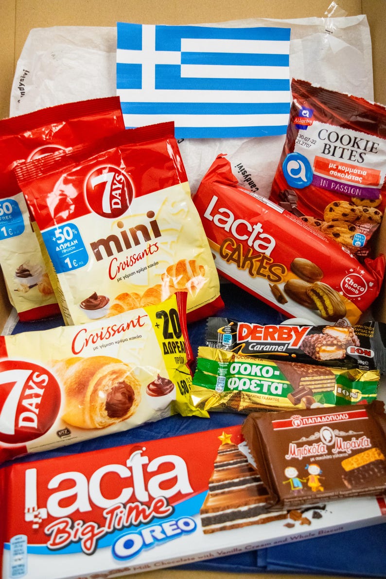 GREEK Authentic Snack Box | Gift Box | Care Package #18 - Etsy
