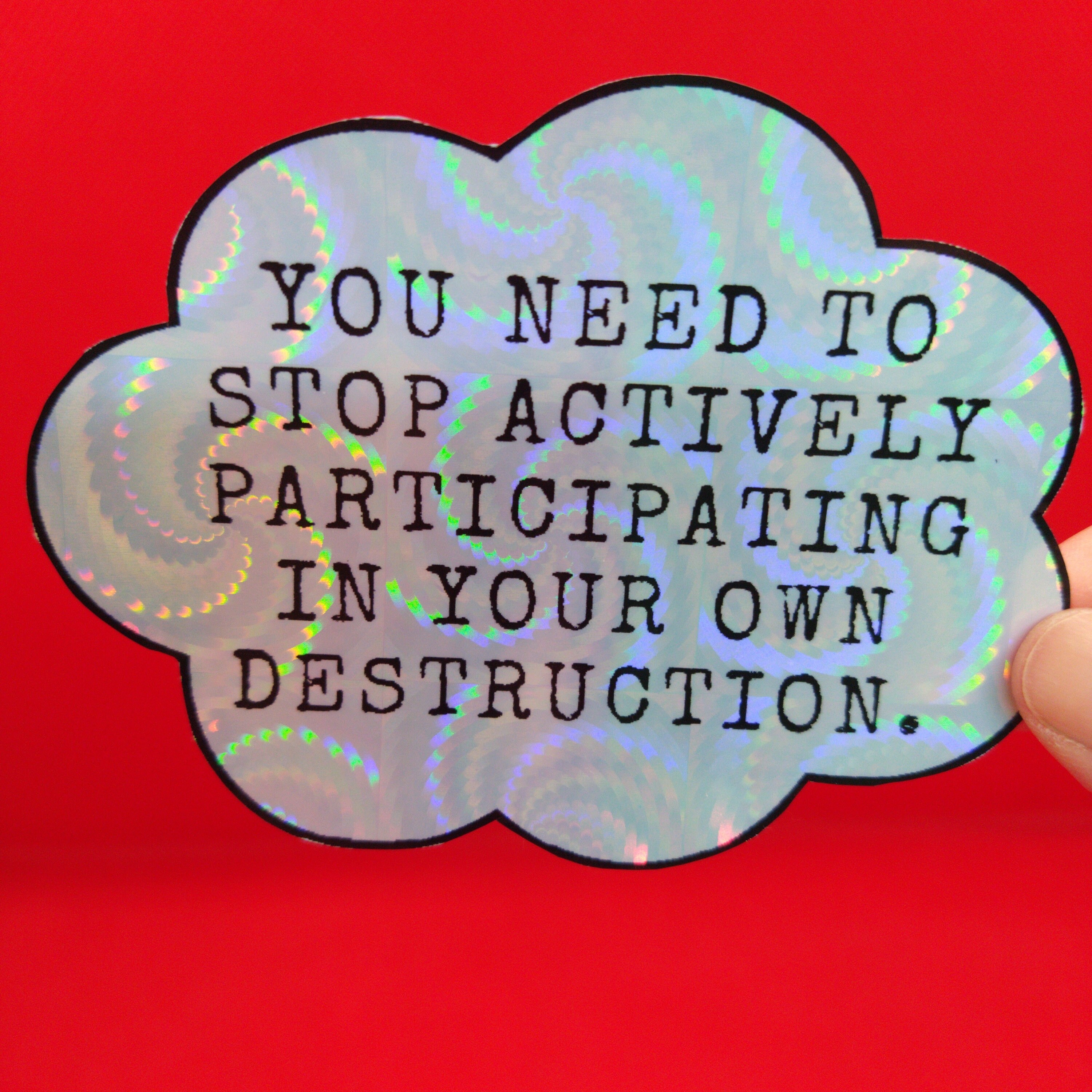 Positive Affirmation Sticker - Self-care Reminder - Empowering Quote ...