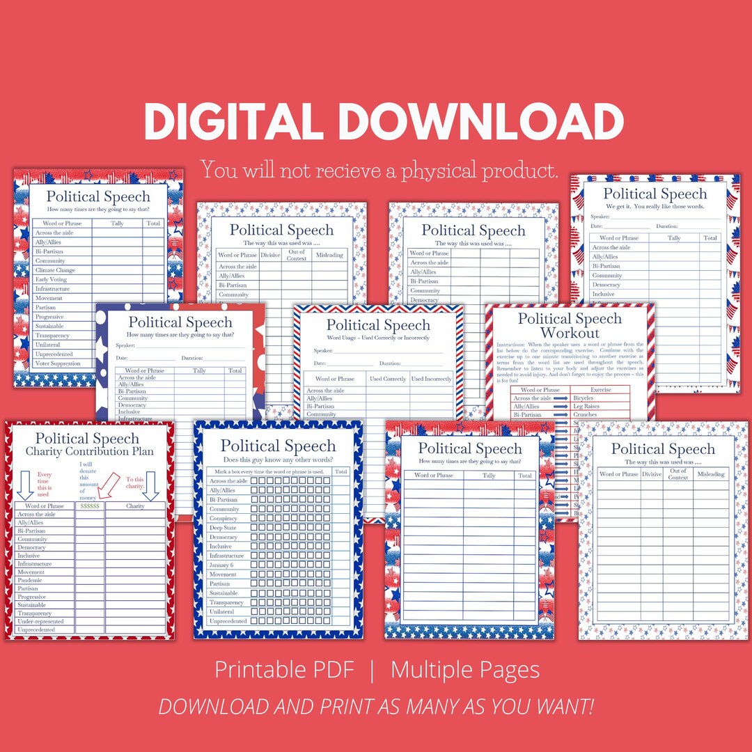 2024 Presidential Election Speech, Debate Watching Tool, Political Word ...
