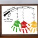 You're a REEL COOL Daddy Handprint Art First Father's Day, Gift for Dad ...