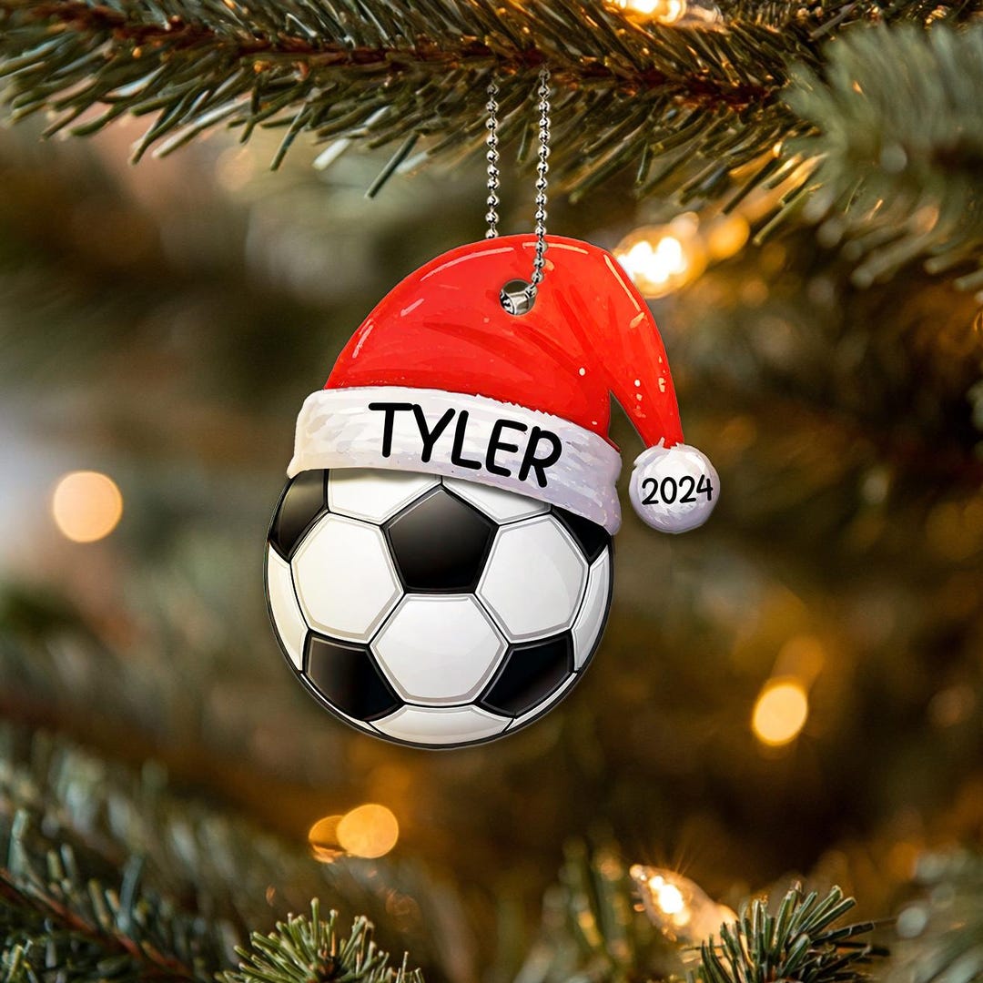 Personalized Soccer Christmas Ornament, Soccer Ornament, Soccer Coach ...