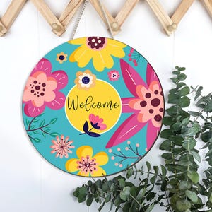 Welcome Sign, Summer Door Sign, Cute Summer Beach Door Sign, Welcome ...
