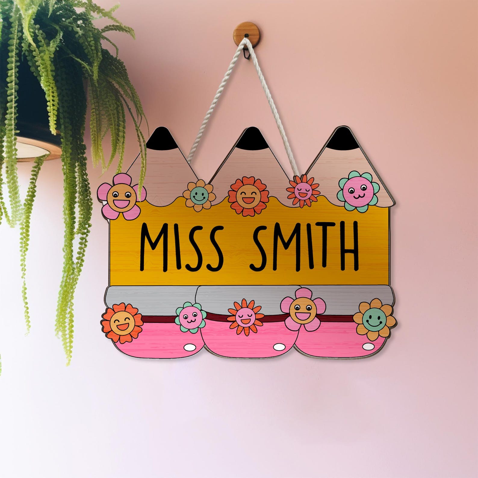 Pencil Classroom Door Hanger, Classroom Welcome Sign, Pencil Welcome ...