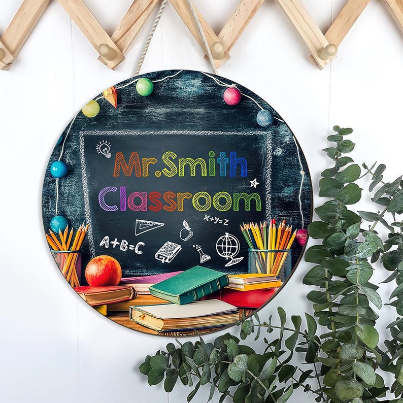 Teacher Welcome Sign, Classroom Decor, Teacher Room Decoration ...